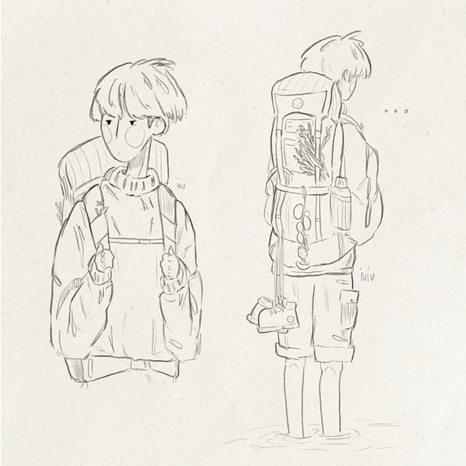 Draw digital art, in a cartoonized and doodle style by Uhfrown | Fiverr