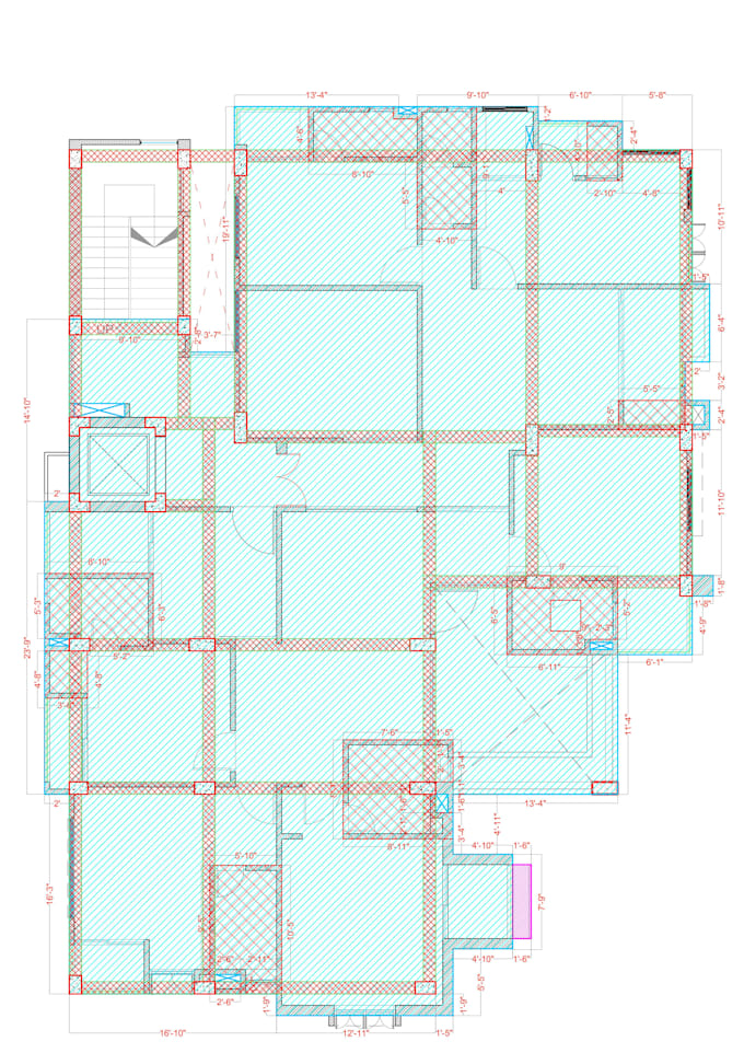 Design autocad 2d floor plan by Nabil427 | Fiverr