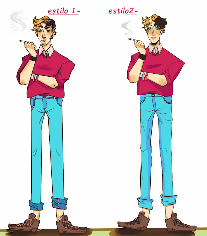 Draw a visual novel sprite by Bonnart | Fiverr