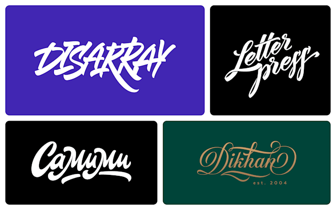 Design an impressive calligraphy logo for your needs by Antonakhmatov ...