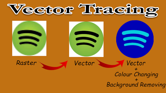 Do manual vector tracing, raster to vector or convert to vector by ...