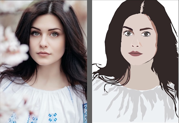 Create an adorable and a high quality vector art,redraw image using ...