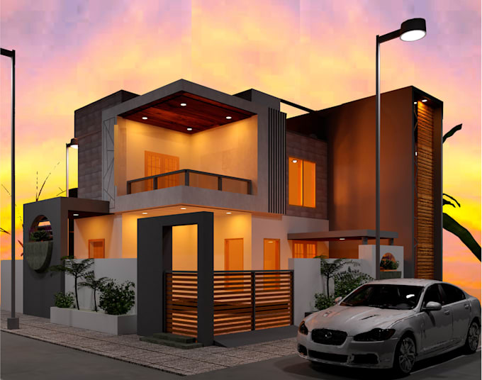 Create architectural 3d model and render it in revit by Kalaignanam ...
