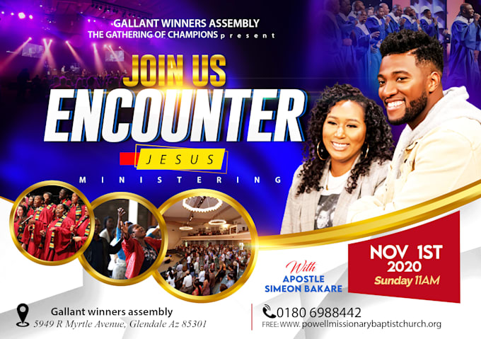 Design an eye catching church flyer, social media flyer by Lissa_art ...