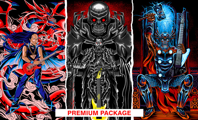 Make custom dark art, horror, metal illustration for you by ...