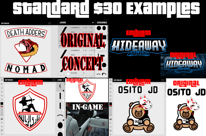 Design gta online crew emblem by Hazemtameem | Fiverr