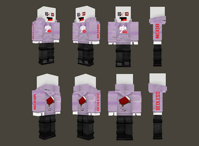 Create minecraft skin of 1024x1024 by Sagarverma3d | Fiverr