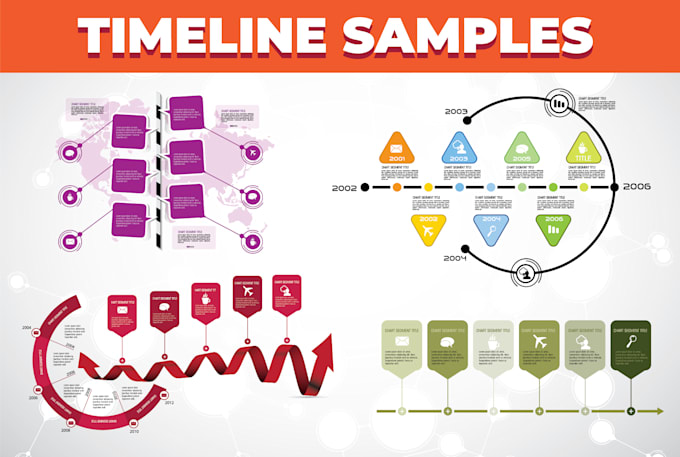 Create professional quality timeline infographics design by ...