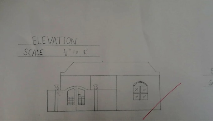 Make 2d plan, elivation , section drawing sheet of buildings by Ali ...