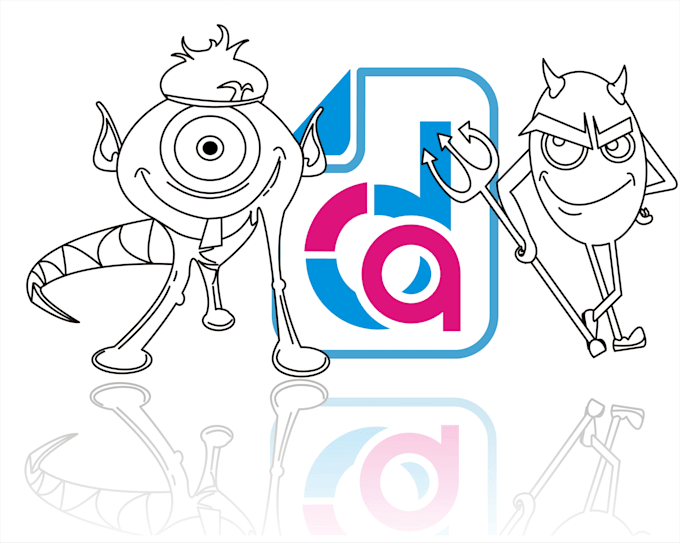 Send you a monster coloring book with a resale license by Digitalartek ...