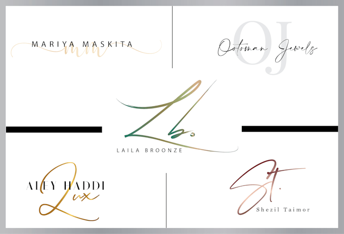 Design beautiful initial signature logo for your name by M_designs360 ...