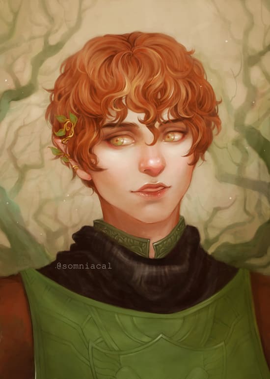 Paint semi realistic digital fantasy portraits by Somniacal | Fiverr