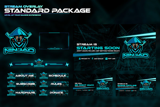 Do epic twitch stream overlays for streamlabs obs by Mcmarquinez | Fiverr