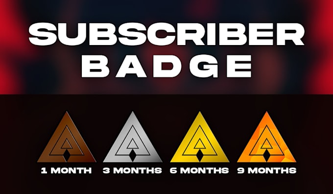 Create a minimalist subscriber badge for your streaming by Skulltro ...