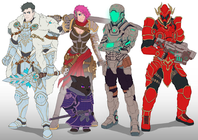 Draw 2d sprite, fantasy game art, dnd, and character design by ...