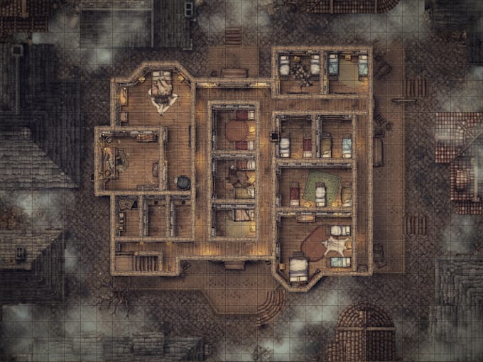 Design semirealistic custom online battlemap by Jodiethepie | Fiverr