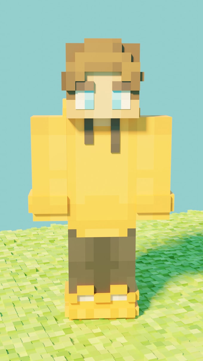 Create your minecraft skin in 3d by Mrheinzbeans | Fiverr