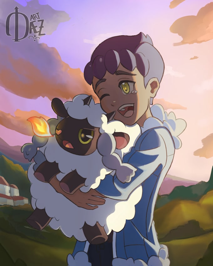 Do an amazing pokemon illustration for you by Artdaez | Fiverr