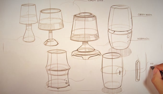 Make 3d design sketches of your product ideas by Rikdesign | Fiverr