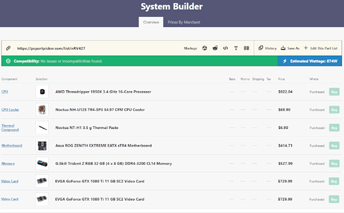 Build you a pc part picker list according to your budget by Mitsuketta ...