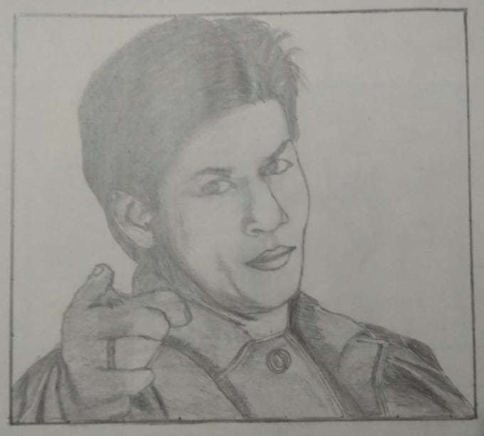 Draw rapid realistic portrait pencil sketch by hand by Noorain7 | Fiverr