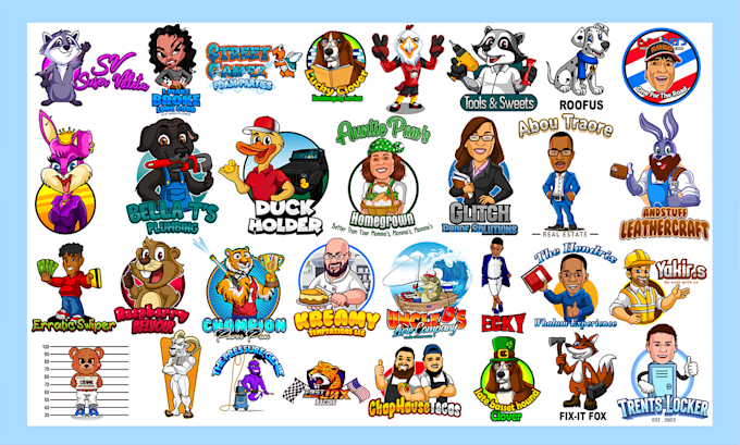 Create a simple and cute cartoon character logo within 24h by ...