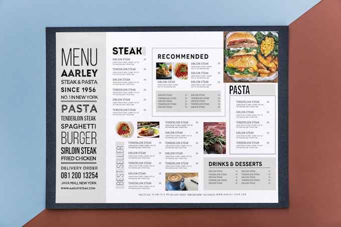 Design professional food menu and restaurant menu card in 12 hours by ...