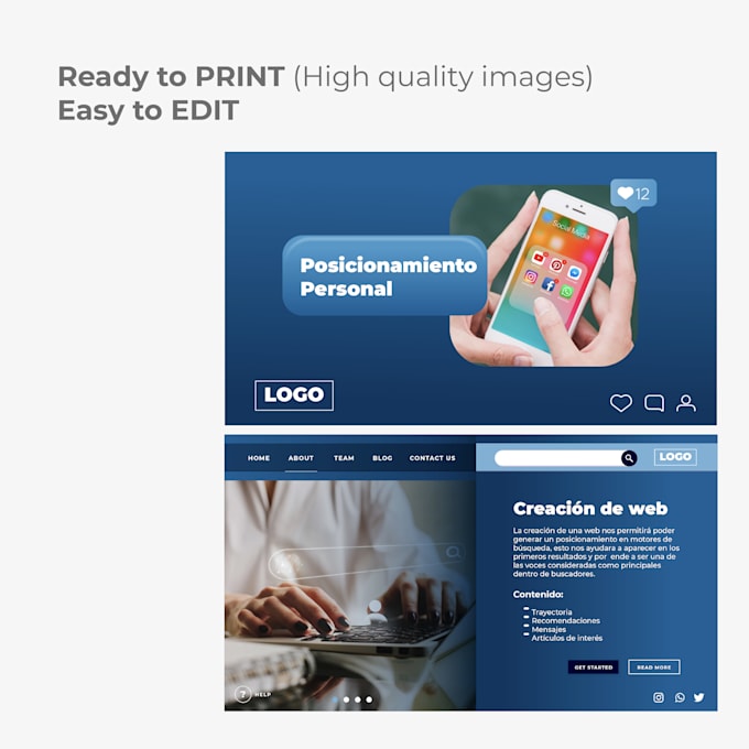 Keep modern and professional corporate identity by Alexaacosta15 | Fiverr