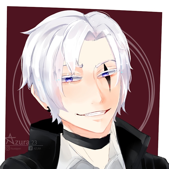 Draw square icon on anime style by Azura8 | Fiverr