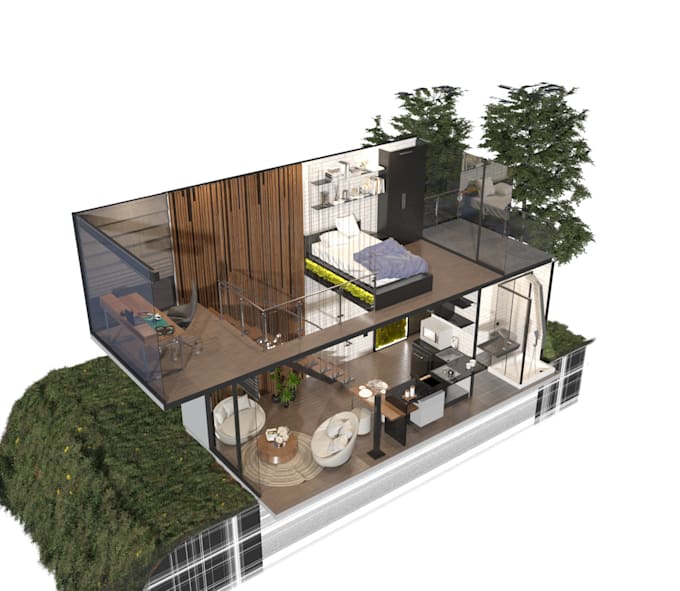 Orthographic render your property by Fogviz | Fiverr