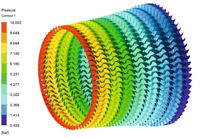 Cfd simulation on turbine by Krupal1958 | Fiverr