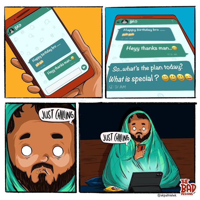 Create personalized single page comic strips by Abhishek081995 | Fiverr