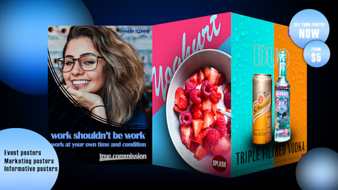 Make an exceptional poster design by Sitholets | Fiverr