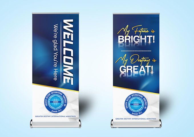 Design a professional church and business retractable banner by Grafix ...