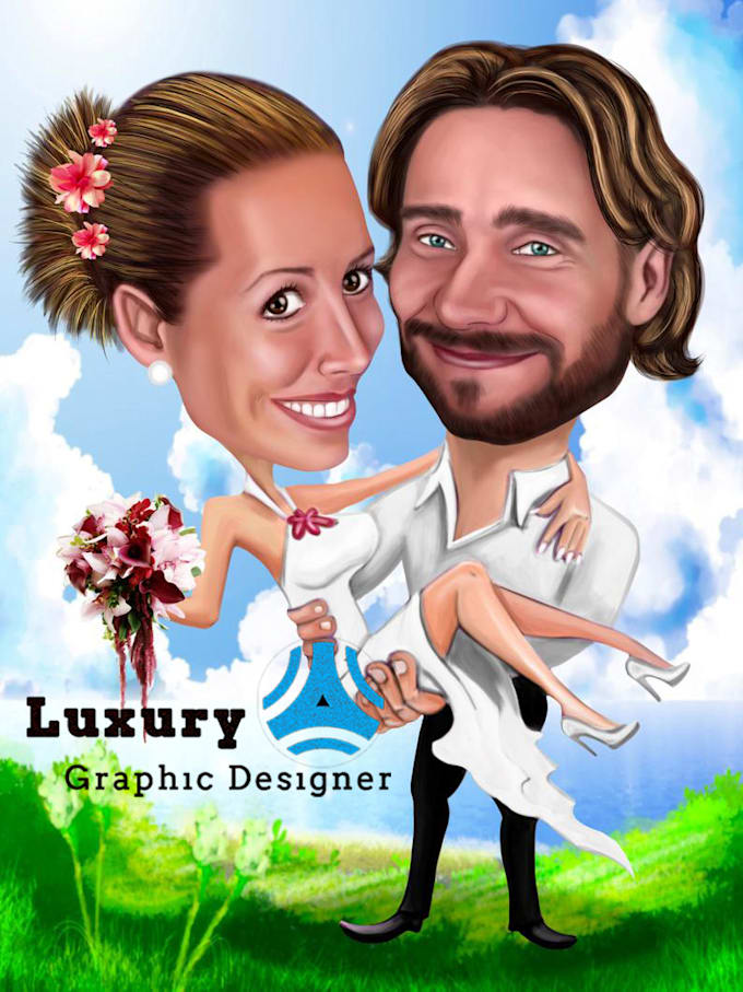 Draw advance quality funny cartoon caricature form your photo by ...