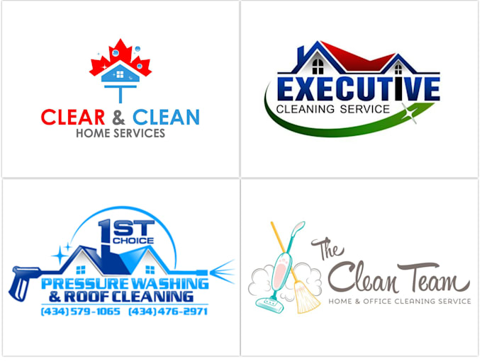 Do unique power washing and cleaning logo in 24 hours by Danydesigns | Fiverr