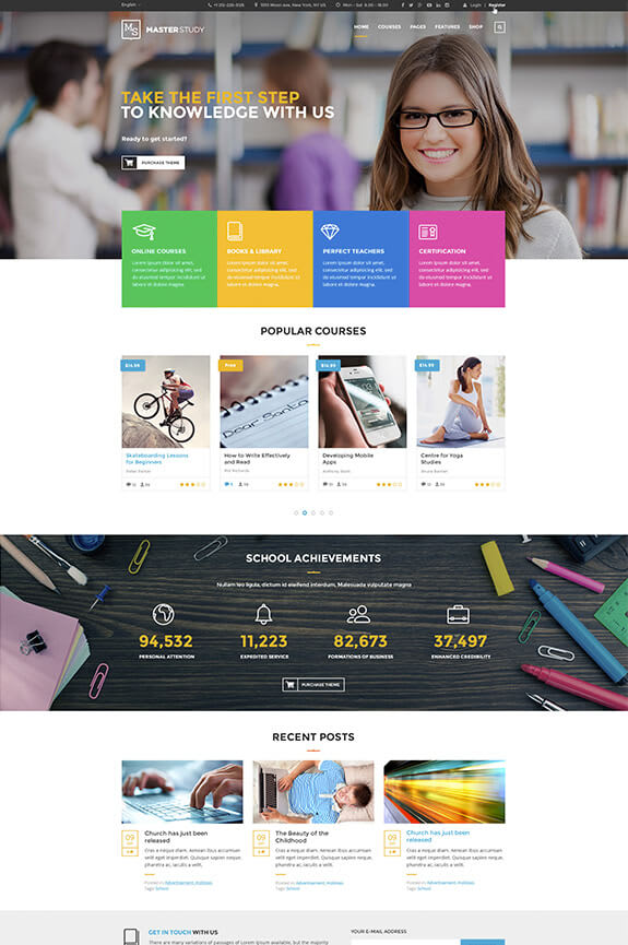 Design website for school with school management system by ...