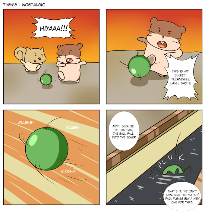 Draw a 4 panel cartoon comic strip by Everwinter | Fiverr