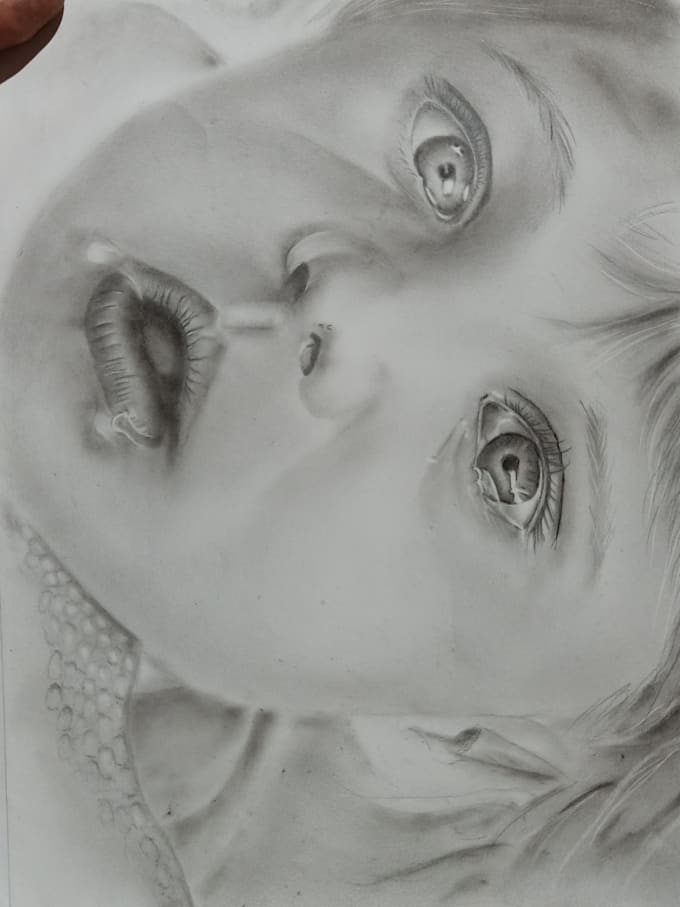 Draw you a realistic portrait drawing by Jereign | Fiverr