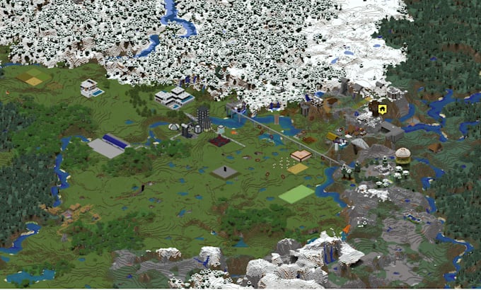Create a whole world render of your minecraft map by Allesklardy | Fiverr