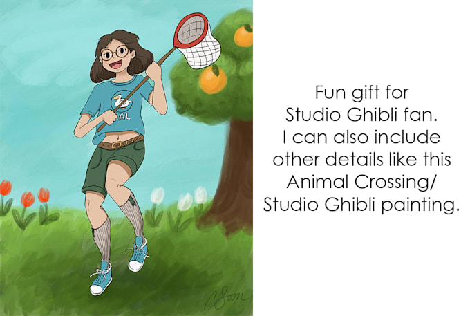 Create a digital portrait in anime style by Clsommers | Fiverr
