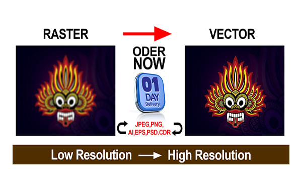 Vector tracing, convert image to vector, vectorizing logo and redesign ...