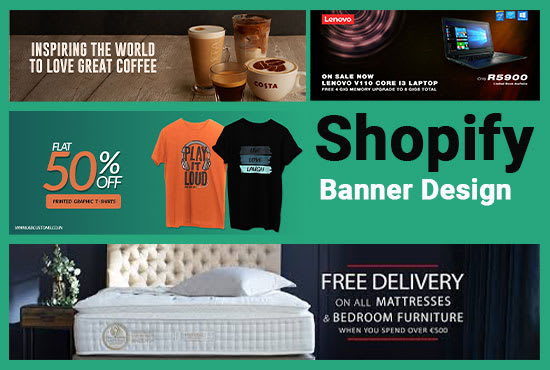 Design shopify banner and animated gif banner by Eng_abid | Fiverr