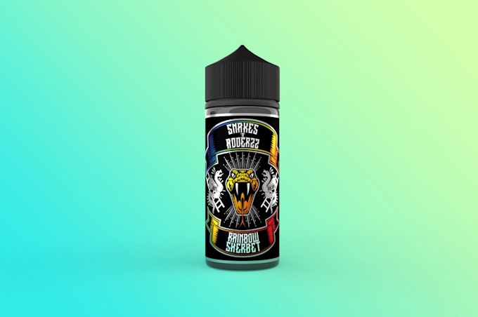 Design print ready vape eliquid labels by Leysdigital | Fiverr