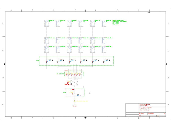 Draw 2d electrical drawing of electrical systems on autocad by ...