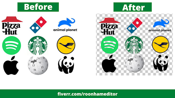 Do transparent logo background png in 1 hrs by Roonhameditor | Fiverr
