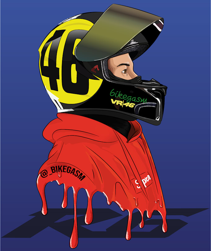 Draw a realistic drippy cartoon portrait by Owain_f | Fiverr