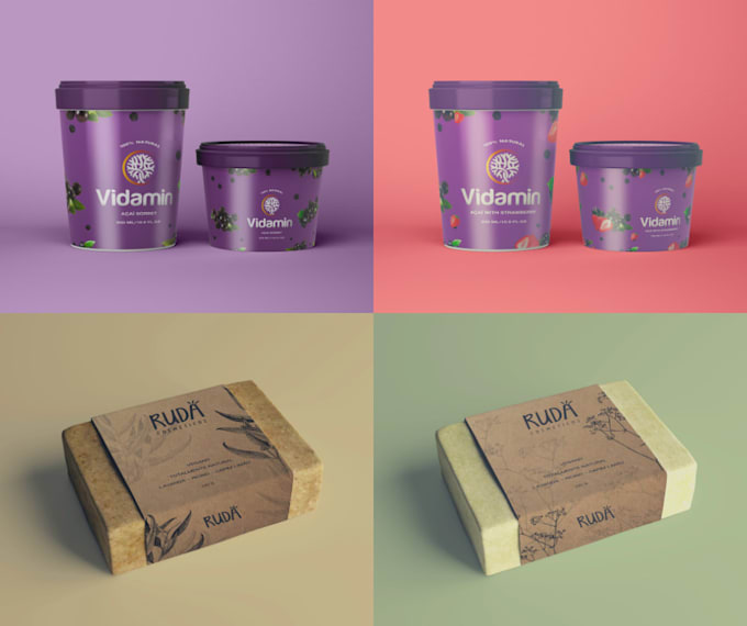 Create an appealing product packaging or label by Amandasuita | Fiverr