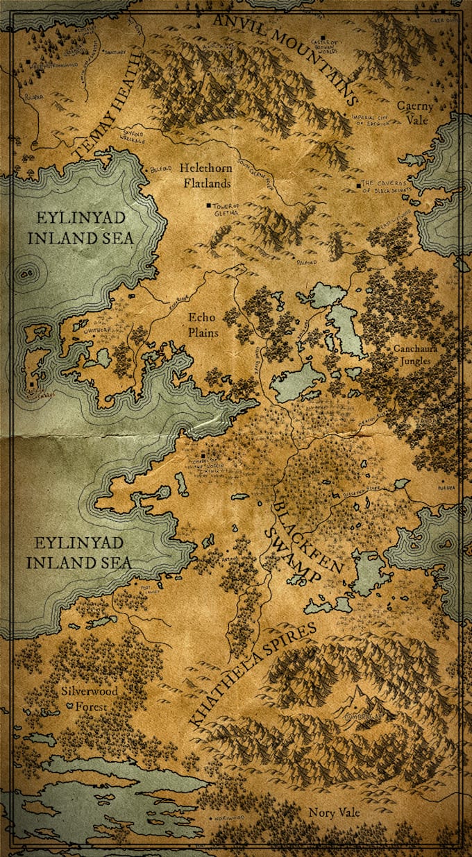 Create old style maps for rpg games by Briefcasebrown | Fiverr