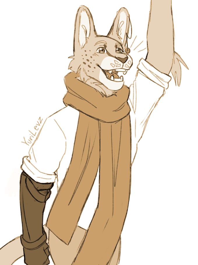 Draw monochrome furry art nsfw or sfw by Yurilevz | Fiverr